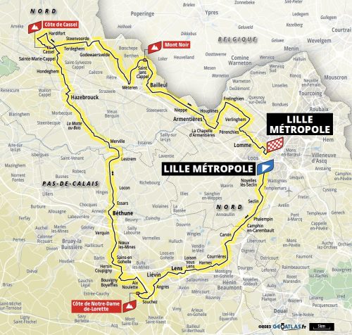 TOUR DE FRANCE 2025 : LES CARTES DES ÉTAPES DU GRAND DÉPART ...